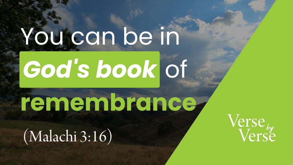 God’s Book of Remembrance (Malachi 3:16)