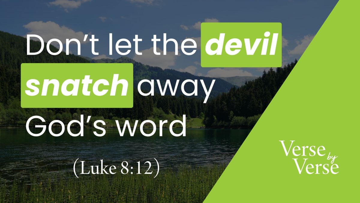 Don’t Let the Devil Snatch Away God’s Word (Luke 8:12)