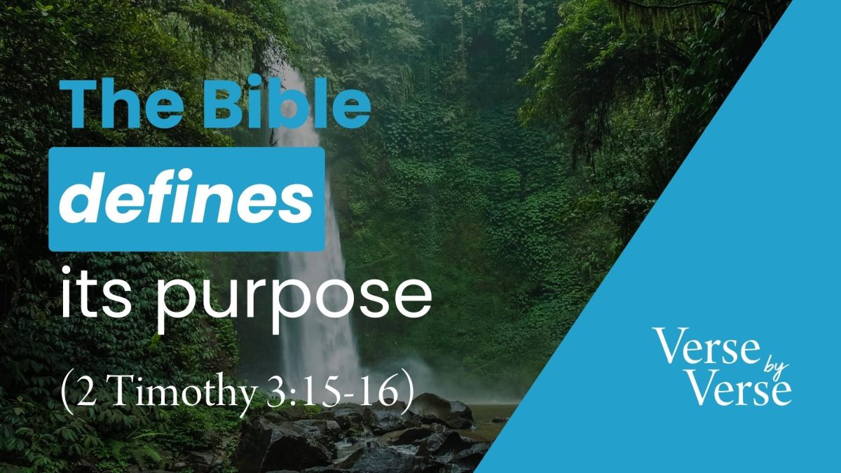 What’s the Bible For? (2 Timothy 3:15-16)