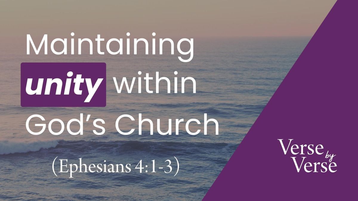 The Unity of the Spirit (Ephesians 4:1-3)