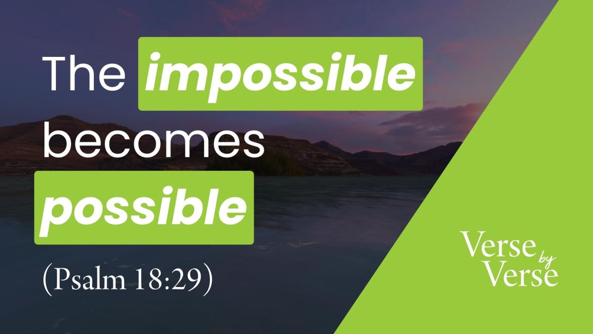 By My God I Can Leap Over a Wall (Psalm 18:29)