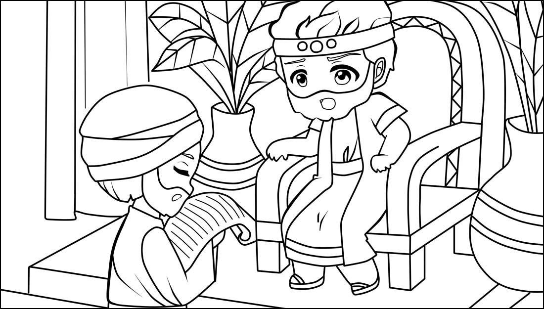king joash coloring page