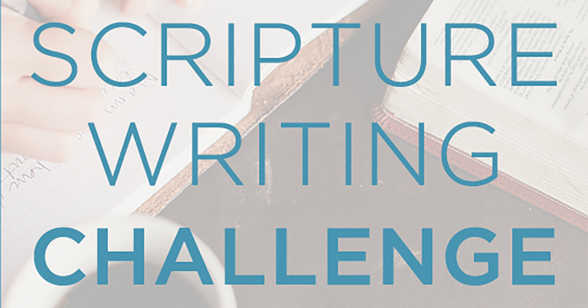 Scripture Writing Challenge